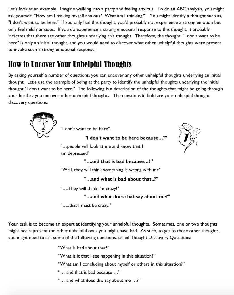 The A-B-C Model of CBT | Pathways Of Mine(d)